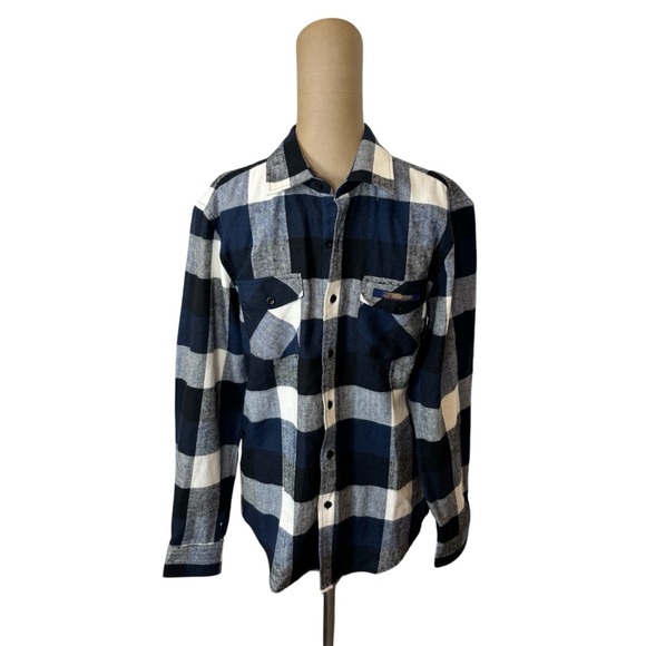 Shirts | 217 Sundance Film Festival Blue Plaid Flannel Button Down ...